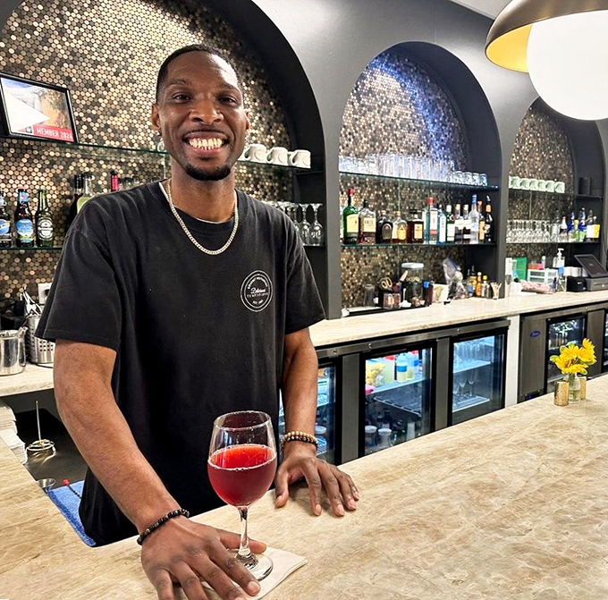 Behind that smile is someone who knows they're serving happiness on a plate &ndash; and probably has regulars' orders memorized.