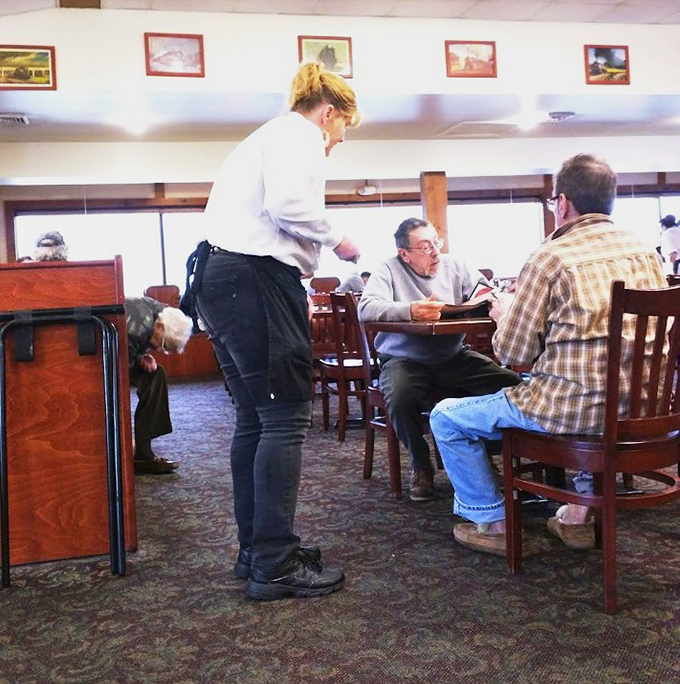 The dance of diner service&mdash;where seasoned waitstaff anticipate your needs before you've fully formed the thought yourself.