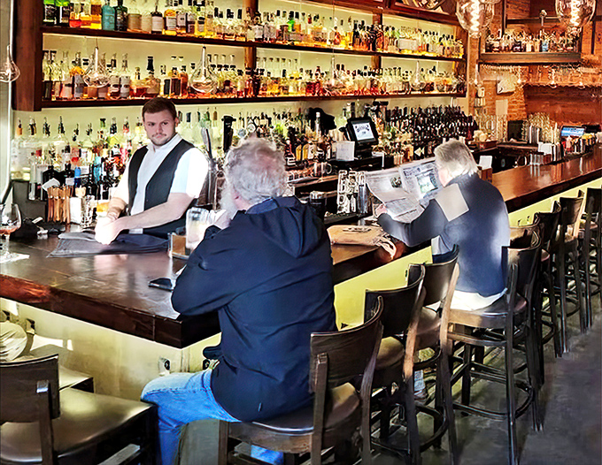Where bartenders still know the art of conversation. In an age of digital distraction, there's something wonderfully old-school about reading the paper at a well-stocked bar.