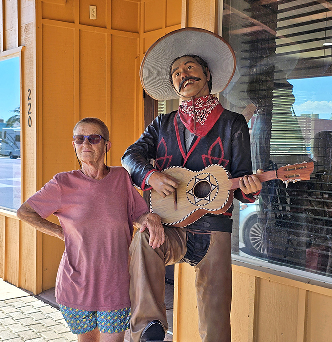Every great Arizona restaurant needs a mascot &ndash; this guitar-strumming caballero has seen generations of hungry patrons come through these doors.