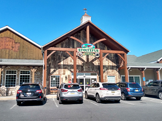 Stoltzfus Meats combines rustic barn aesthetics with modern convenience. Their sausages and smoked meats have converted many a vegetarian visitor.