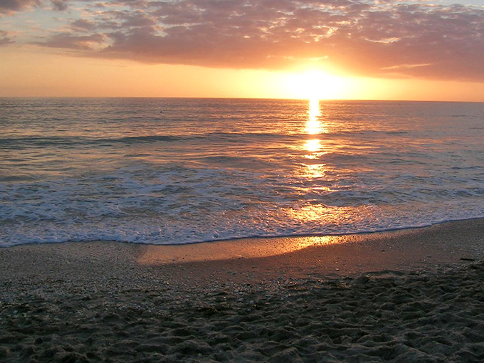 Englewood sunsets perform a daily magic show, turning ordinary waves into ribbons of gold. No admission fee required.