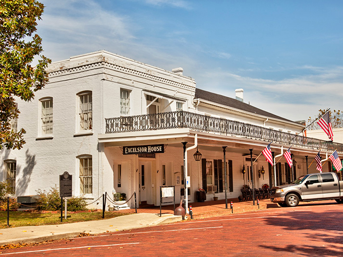The Excelsior House Hotel has welcomed guests since steamboats ruled the waterways. If these walls could talk, they'd need several volumes.