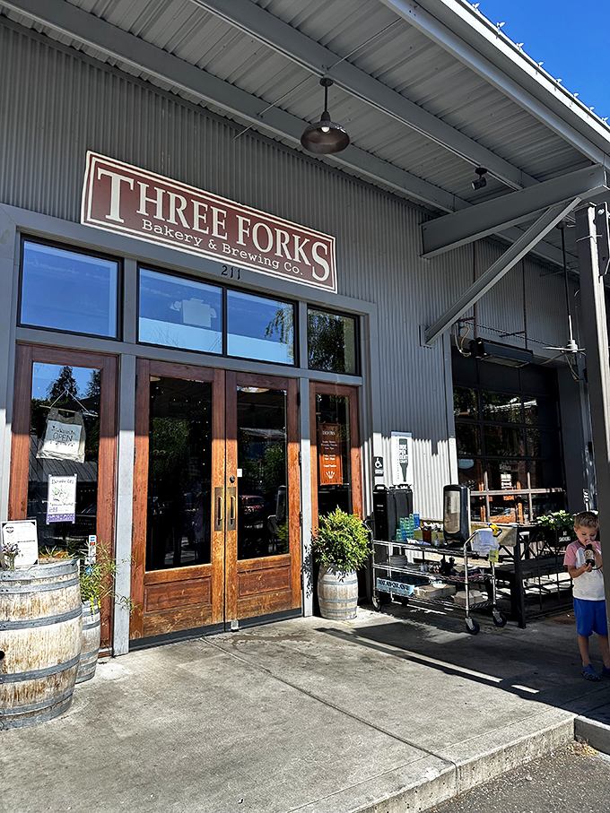 Three Forks Bakery & Brewing Co. solves life's greatest dilemma: "Should I have bread or beer?" The answer is gloriously "both."