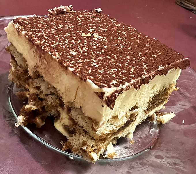 Tiramisu so perfectly executed it makes you wonder if an Italian grandmother is secretly hiding in the kitchen.