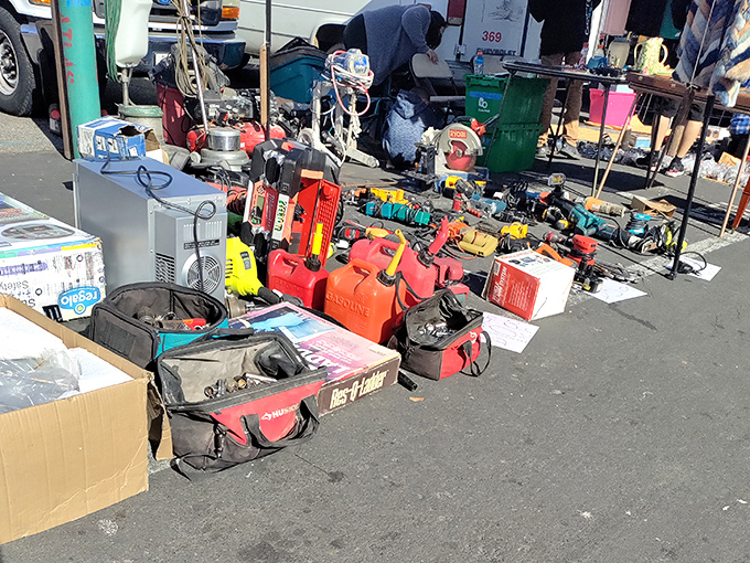 Tool treasure trove for the DIY devotee. One person's "I don't need this anymore" becomes another's "I've been looking everywhere for this!"