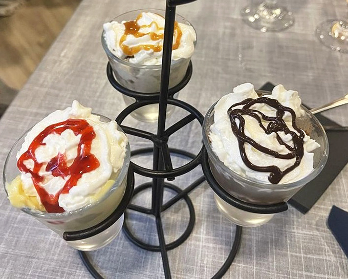 The dessert trio that answers the eternal question: "Why choose one when you can have three?"