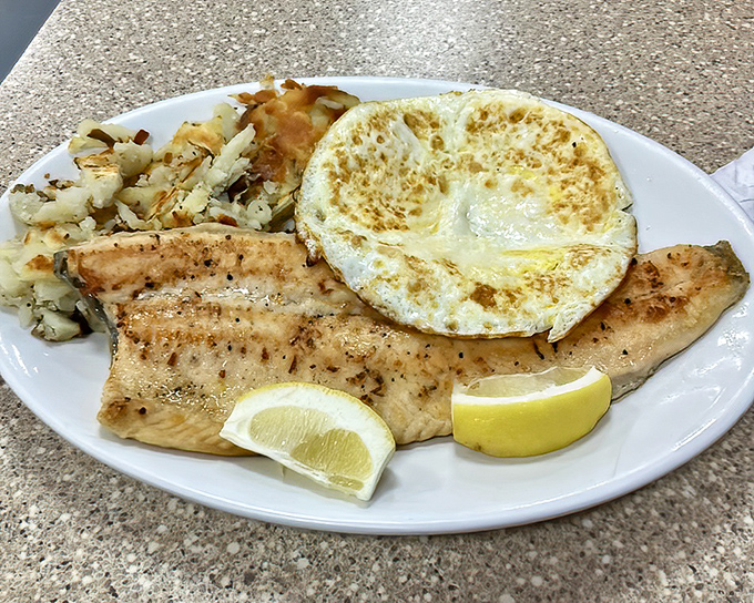 Trout and eggs &ndash; the breakfast combo that proves Las Vegas isn't just about excess. Sometimes simple ingredients, perfectly prepared, win the day.