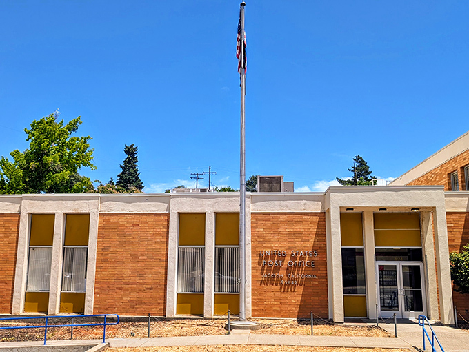 Even Jackson's post office has architectural character&mdash;sending mail from a building with more personality than most modern subdivisions.