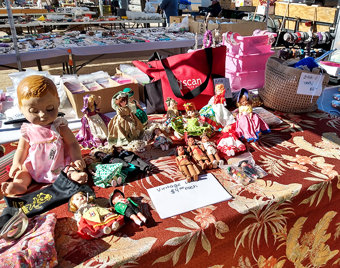 Childhood memories laid bare—these vintage dolls silently promise to either charm your grandchildren or thoroughly creep them out.