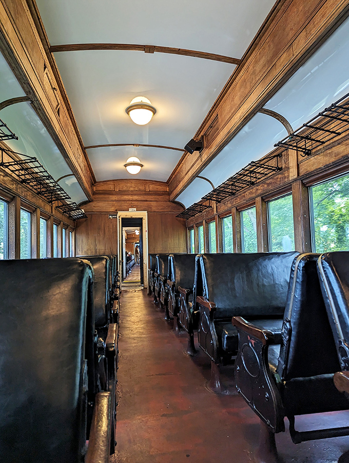 Step inside a time capsule of travel luxury. Those leather seats have cushioned generations of passengers watching Connecticut's landscape roll by.