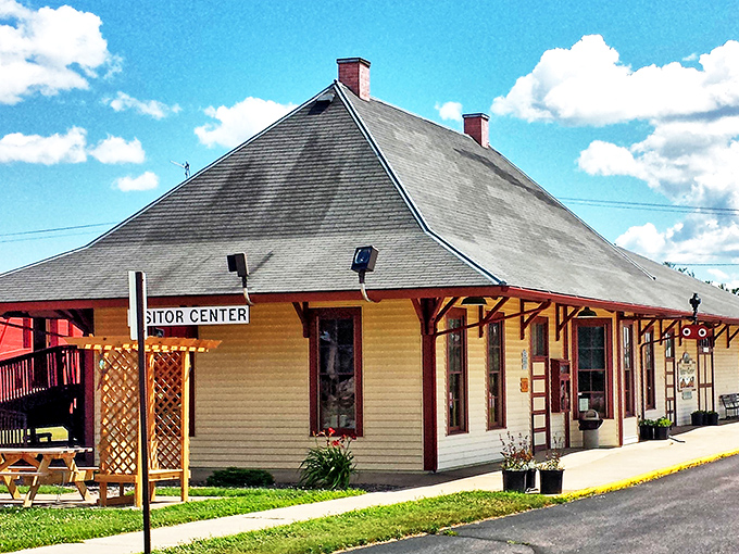 The Visitor Center welcomes travelers with the architectural equivalent of a warm Wisconsin smile&mdash;a restored depot that serves as the town's front porch.