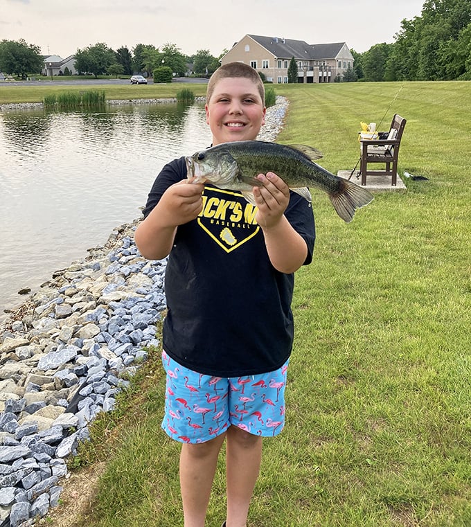 The pond delivers more than just scenery &ndash; it's a fishing spot where memories and dinner are caught with equal enthusiasm.