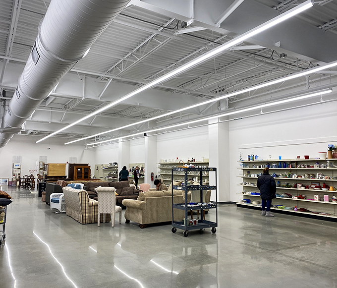 Furniture and housewares create a domestic landscape where shoppers can envision new lives for well-loved pieces.