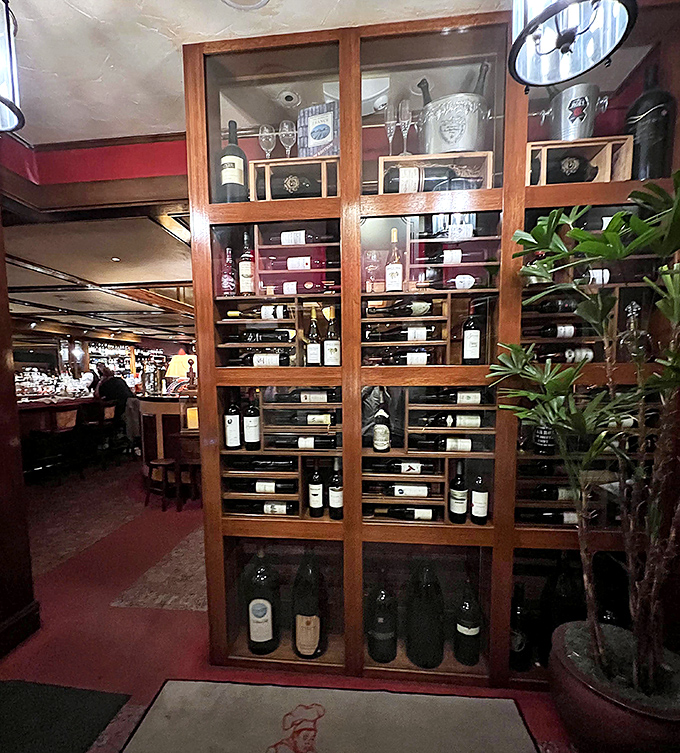 A wine collection that means business. These bottles aren't just for show &ndash; they're carefully selected companions for your prime rib journey.