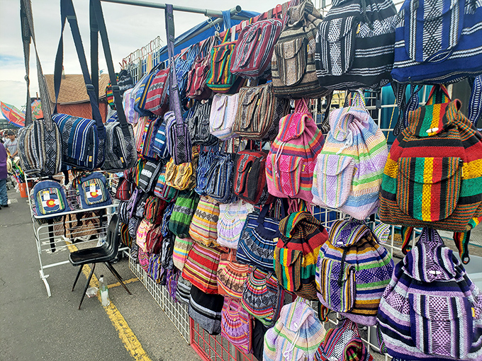 Textile paradise! These vibrant handcrafted bags carry both your belongings and cultural artistry wherever you go.