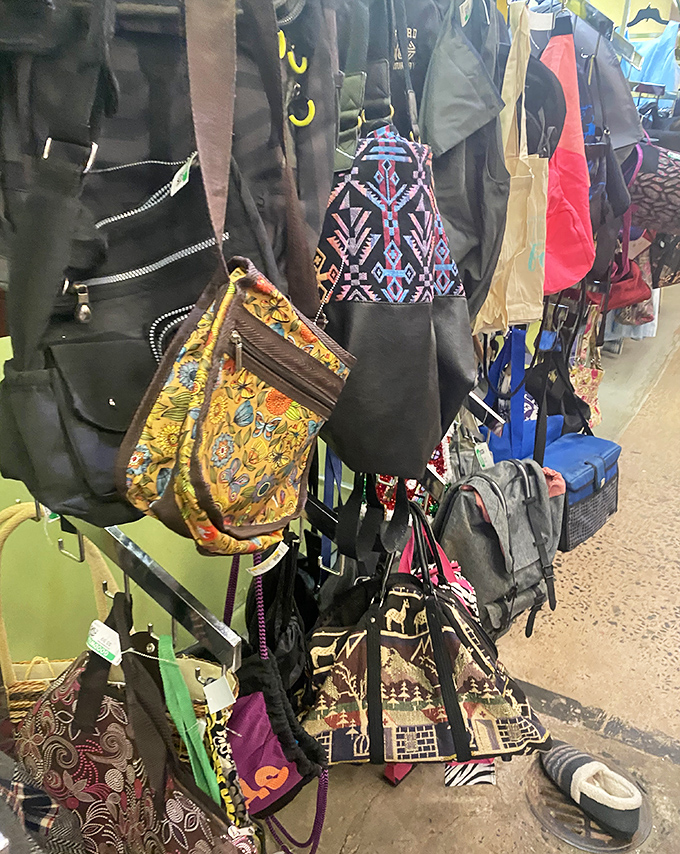 Bag heaven for accessory enthusiasts&mdash;from practical backpacks to statement purses that once cost someone's entire lunch budget.