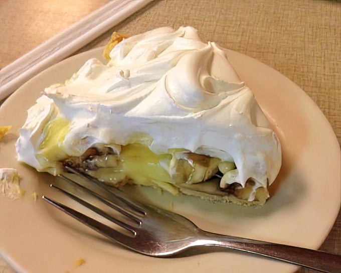 Banana cream pie with mile-high meringue &ndash; the sweet finale that's convinced countless diners to somehow find room for dessert.