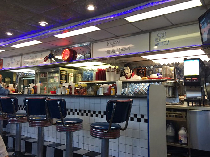 "Welcome to the All American"&mdash;where neon signs and friendly greetings make you feel instantly at home.