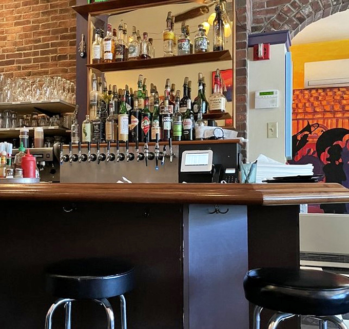 The bar isn't just stocked &ndash; it's a liquid library of possibilities that makes you wonder if breakfast cocktails might actually be superior to dinner ones.