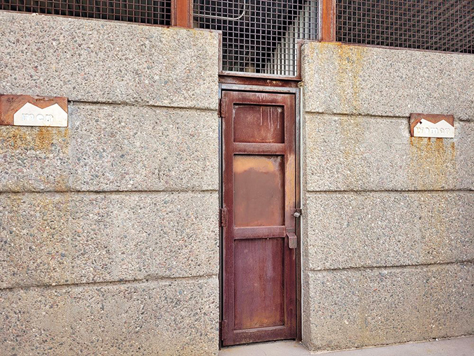 Even the facilities come with a view! The park's rustic infrastructure maintains that perfect balance between wilderness and accessibility.