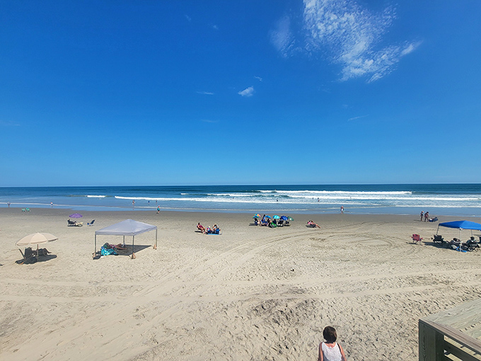 Just minutes from the lighthouse, Corolla's pristine beaches invite you to complete your Outer Banks experience with sand between your toes.