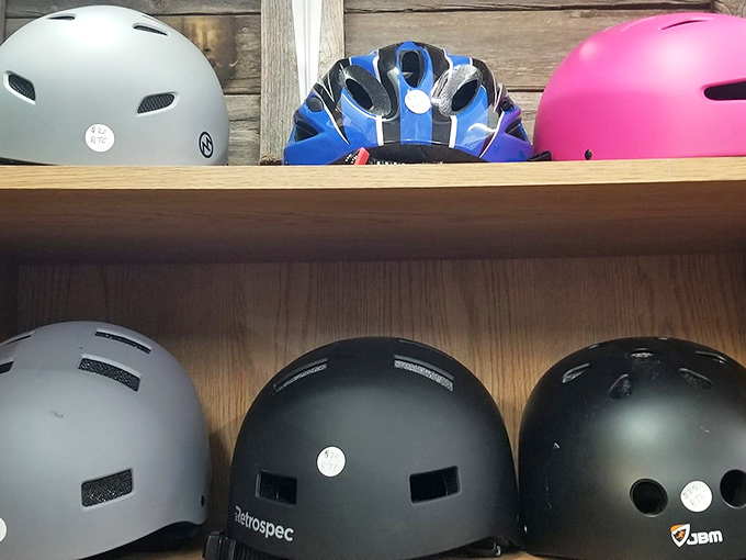Safety first, style second! These pre-loved bike helmets await new adventures with riders who appreciate both protection and savings.