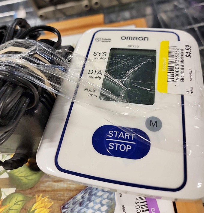 An Omron blood pressure monitor for $4.99&mdash;because nothing says "adulting" quite like finding medical equipment at a bargain.