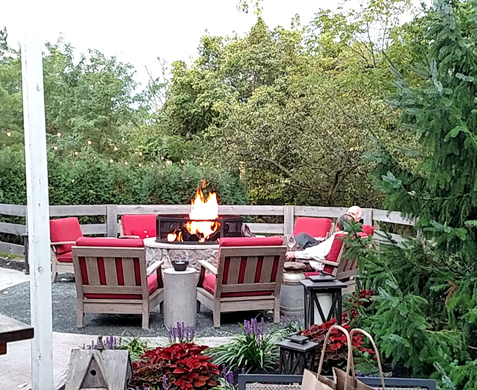 Nothing says "we understand hospitality" quite like a crackling fire pit surrounded by comfortable seating that invites you to linger just a little longer.