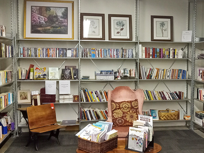 The book section: where literary treasures and forgotten bestsellers mingle like guests at the world's most interesting cocktail party.