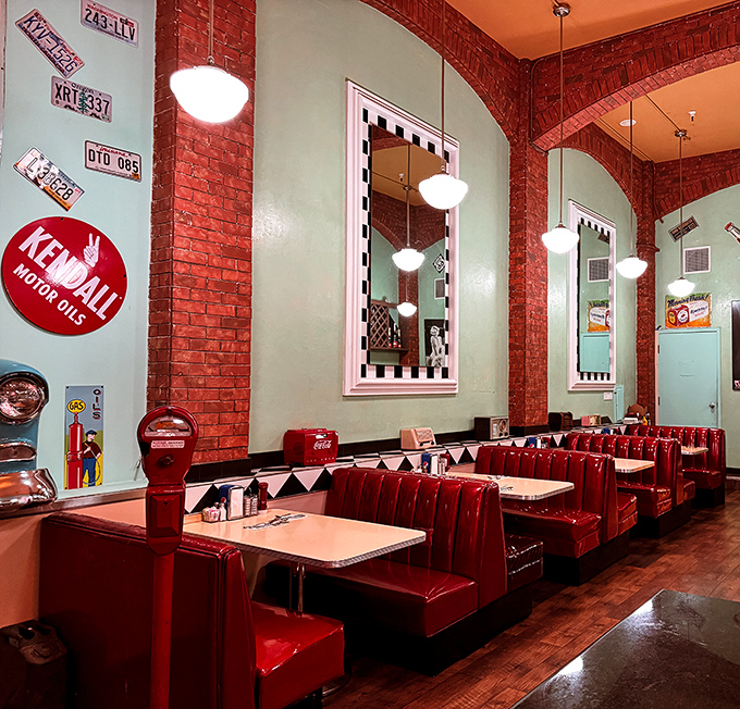 These red booths have cradled more San Francisco secrets and tourist tales than any therapist's couch in the city.
