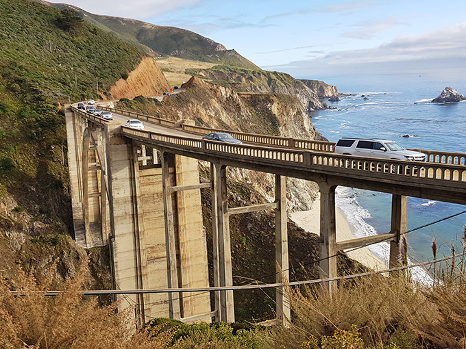Bixby Bridge isn't just infrastructure&mdash;it's architectural poetry. This concrete masterpiece has starred in more car commercials than any actor in Hollywood.