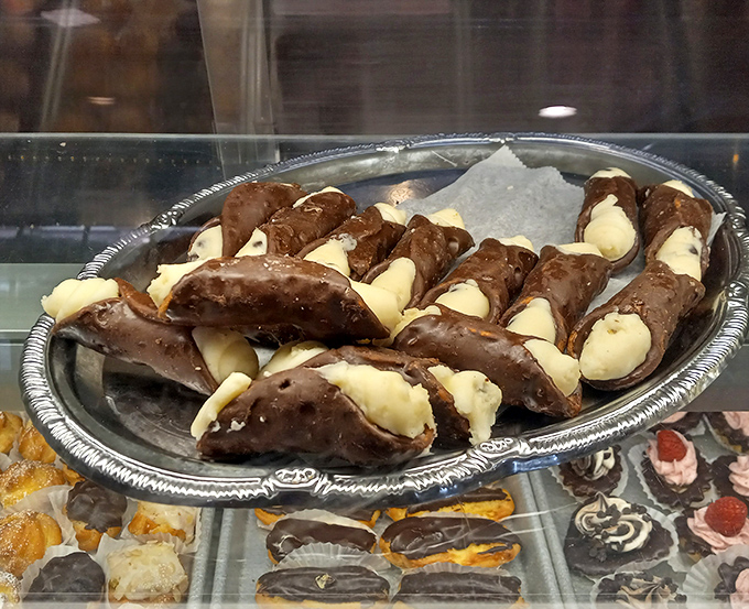These cannoli aren't just desserts&mdash;they're diplomatic relations between Sicily and Pennsylvania, creating international harmony one crispy, creamy bite at a time.