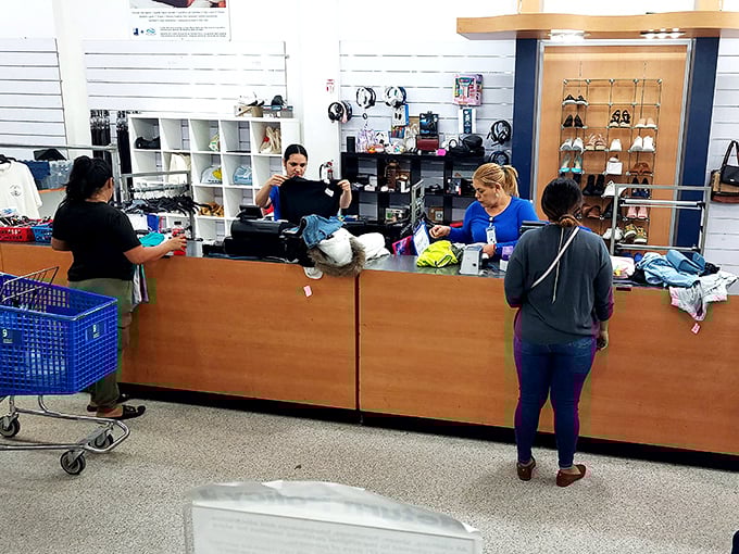 The final checkpoint of your treasure expedition. These staff members have seen it all&mdash;from wedding dresses to vintage typewriters.