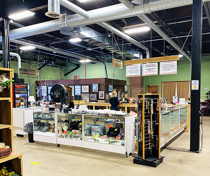 The jewelry counter gleams with possibility &ndash; each piece waiting for its second chance to accessorize a life or become someone's "vintage find" story.