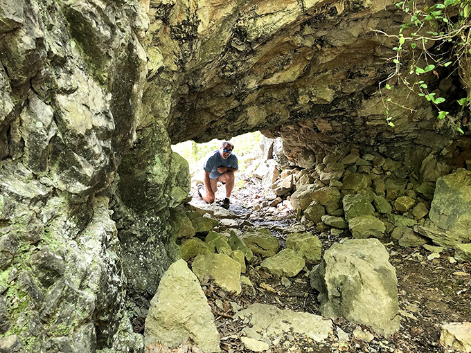 Who goes there? This natural stone archway feels like the entrance to a fantasy realm, just missing a bearded wizard standing guard.