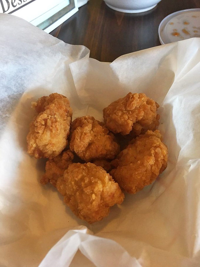 Chicken nuggets grew up, went to culinary school, and came back as these glorious chicken waffle bites. Childhood favorites, all grown up.