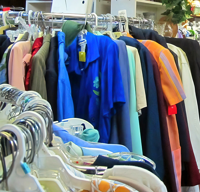 The rainbow of garments tells stories of previous lives, previous owners, previous decades&mdash;all waiting for their next chapter in your closet.