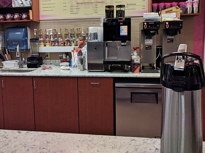 Behind every great bakery is a serious coffee station, because what's a perfect pastry without its caffeinated soulmate?