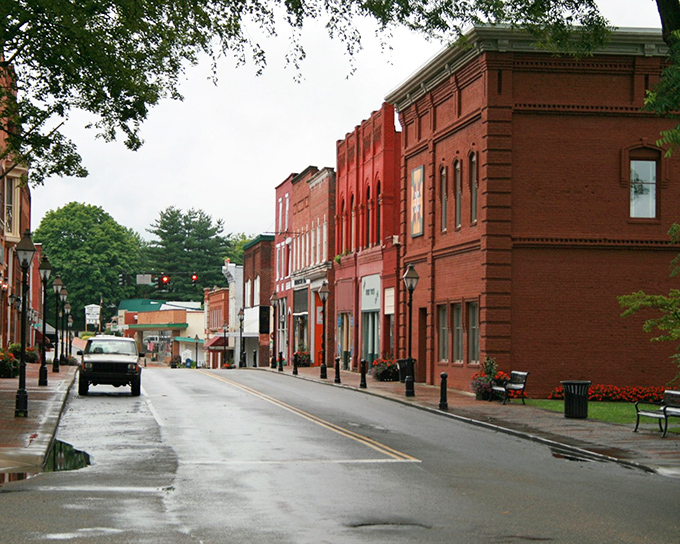 Just outside town, Amis Mill Dam creates a natural soundtrack of rushing water that has accompanied local history for generations.