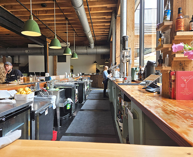 Behind the bar is where the magic happens&mdash;a glimpse into the organized chaos that delivers those perfect pints and craft cocktails.