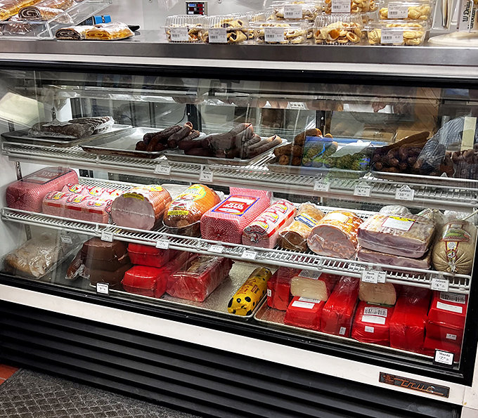 The deli case &ndash; where dreams are made and diets go to die. Each tray holds a different Polish specialty waiting to be discovered.