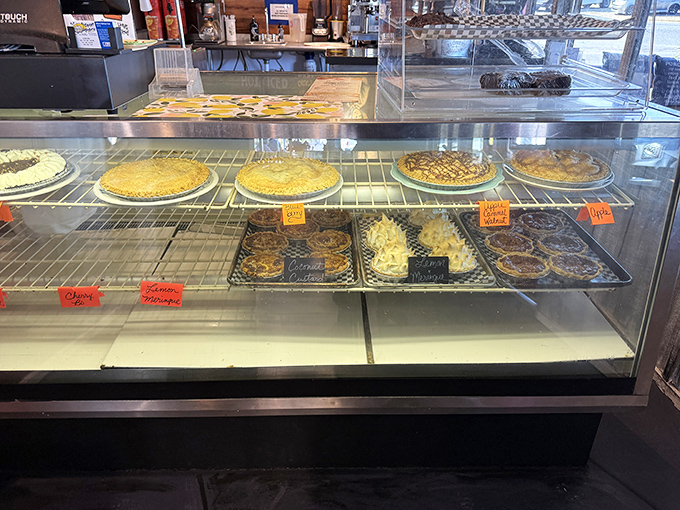 Pie paradise awaits behind glass &ndash; like a museum where you can eat the exhibits. Art never tasted so sweet.