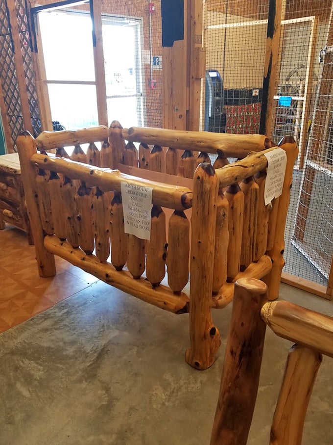 Handcrafted cedar cribs built to last generations. This isn't assembly-required furniture&mdash;it's an heirloom in the making.