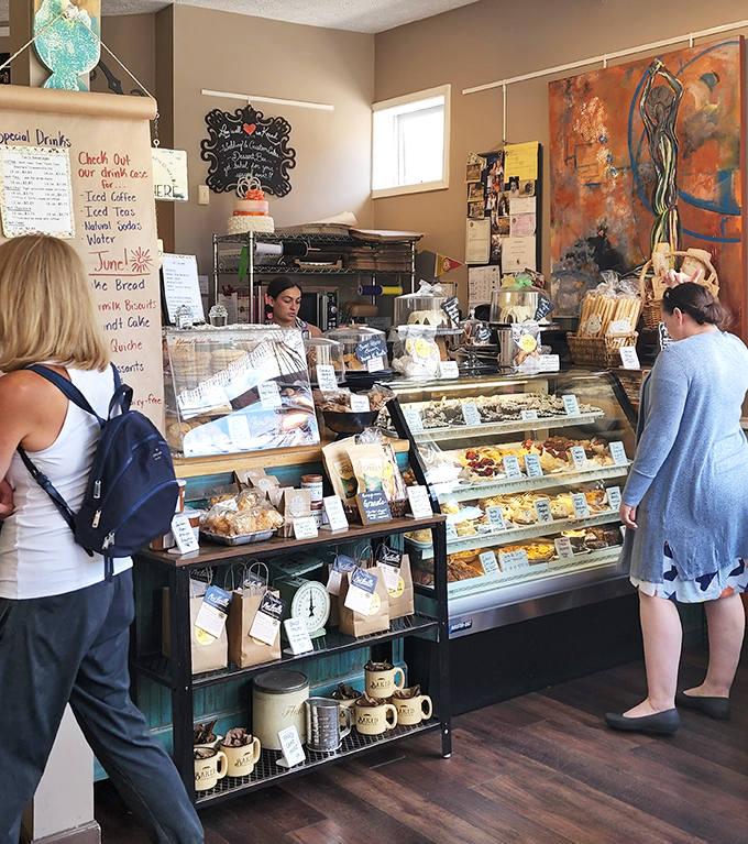 The universal language of anticipation as customers contemplate their choices. Some decisions are weightier than others.