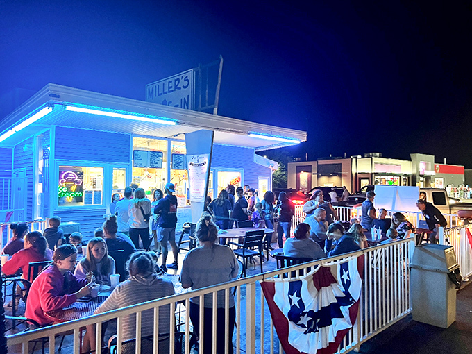 Summer nights at Miller's&mdash;where the glow of the lights attracts Ohioans like moths to a deliciously dairy-scented flame.