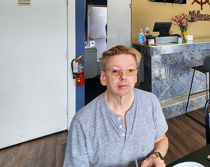 Even the customers look content &ndash; that's the universal expression of "I just found my new favorite spot."