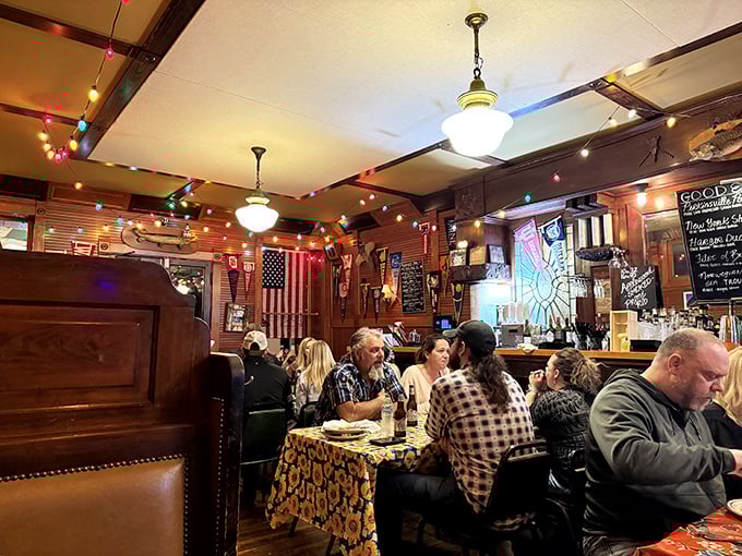 Happy diners fill every table, creating that magical restaurant buzz that says, "You've found a place where memories are made." 