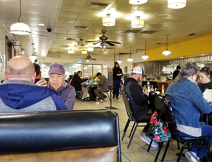 A dining room filled with happy faces proves this place has mastered the breakfast formula through decades of practice and genuine care.