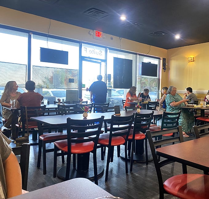 A busy lunch crowd sharing plates and conversation proves that word about exceptional Vietnamese food travels fast around these parts.